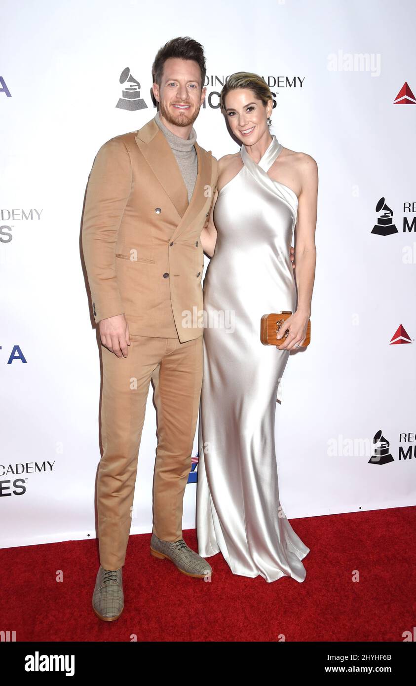 Tyler Hubbard and Hayley Stommel Hubbard at the 2019 MusiCares Person ...