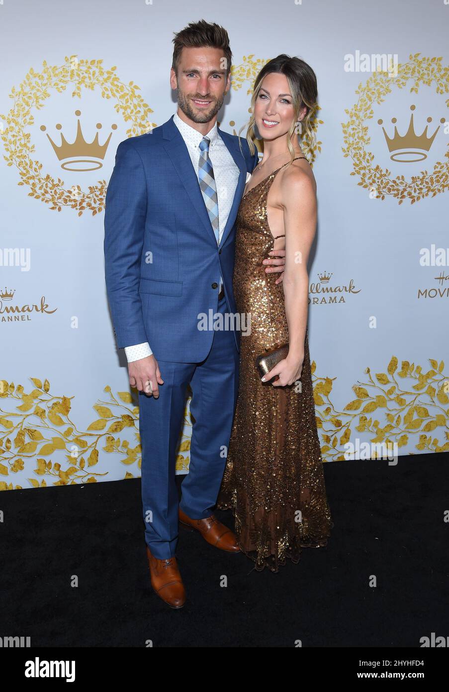 Andrew Walker and Cassandra Troy arriving to the Hallmark Channel and ...
