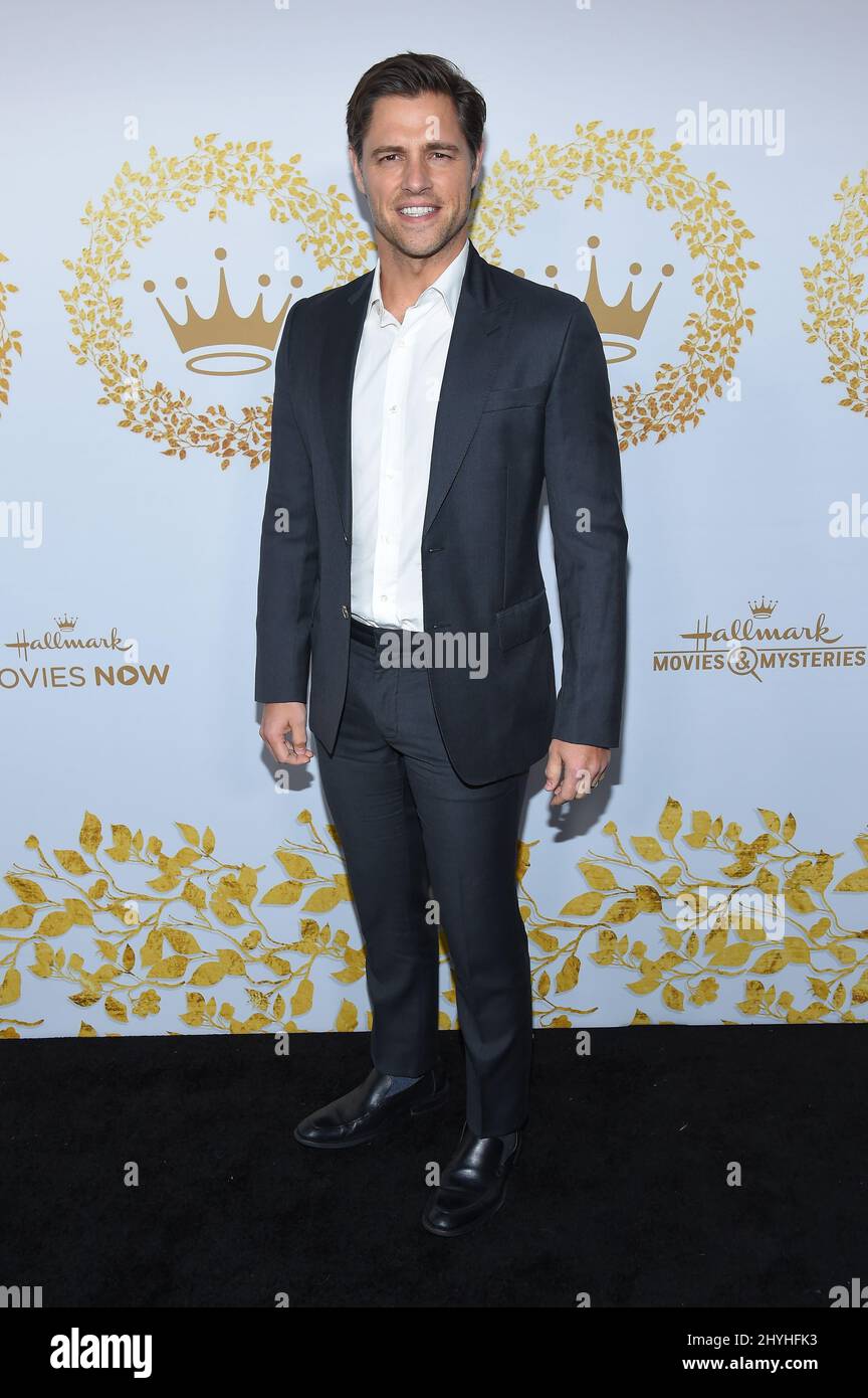 Sam Page arriving to the Hallmark Channel and Hallmark Movies ...