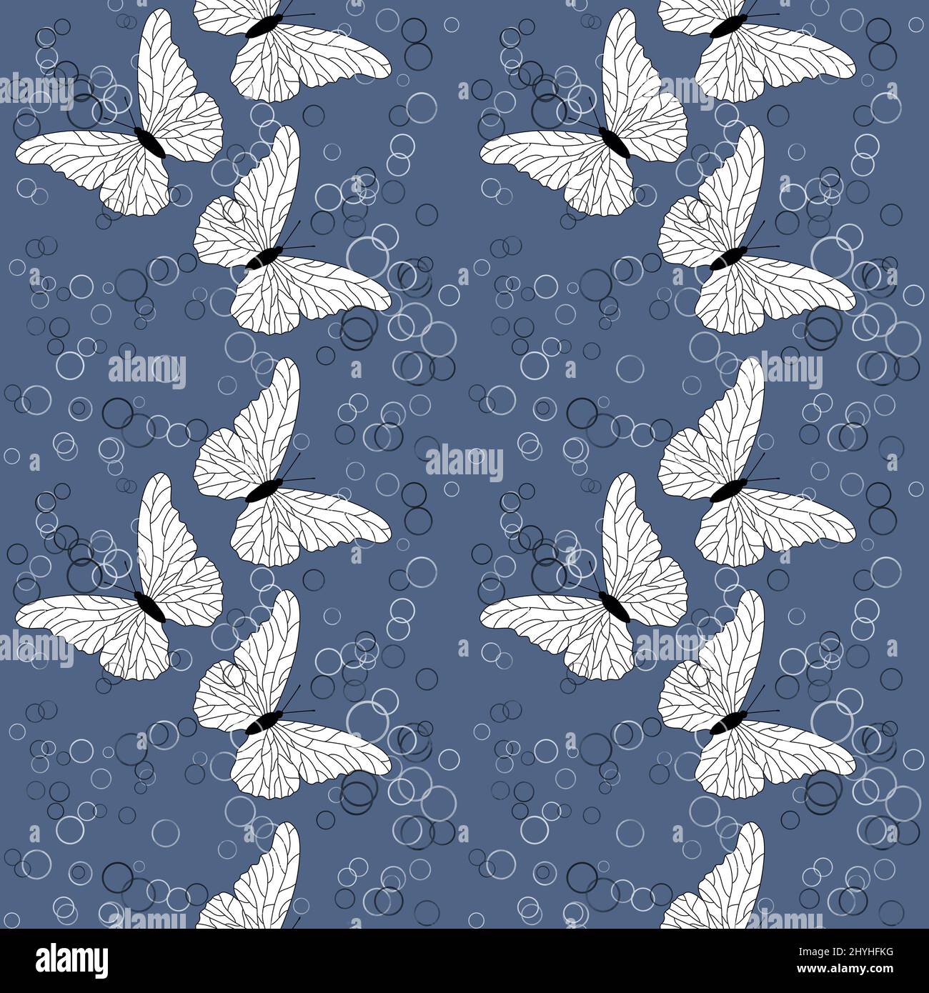 Seamless butterfly pattern for fabrics and textiles and packaging and ...