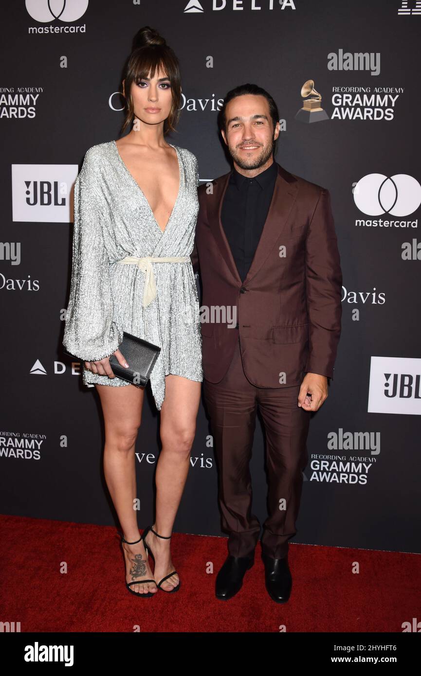 Meagan Camper and Pete Wentz attending the Recording Academy And Clive ...