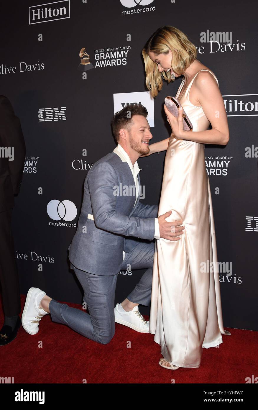 Tyler Hubbard and Hayley Hubbard of Florida Georgia Line attending the ...
