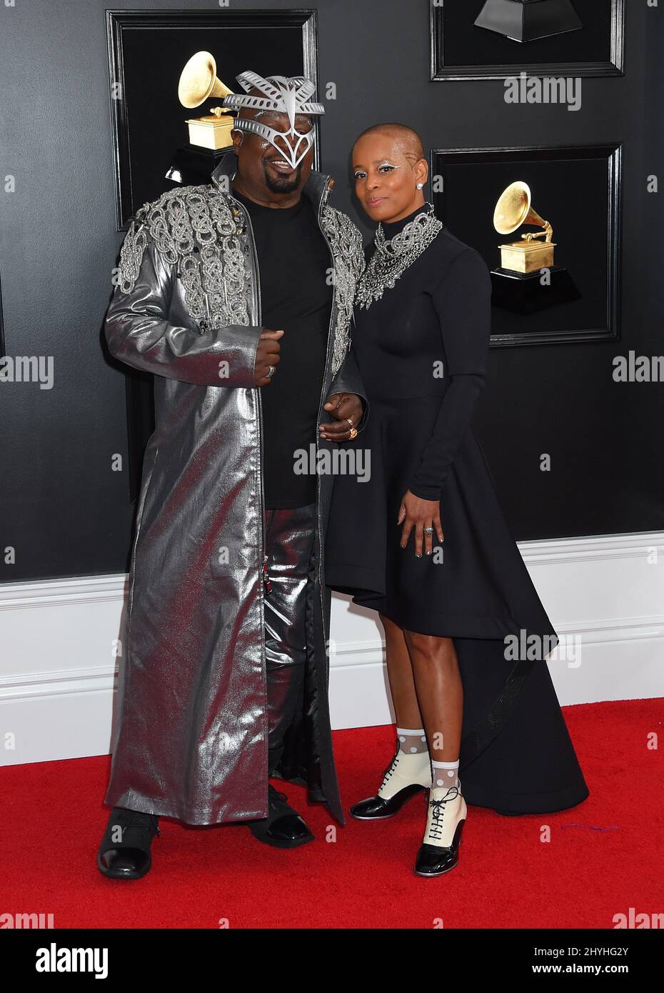 George Clinton at the 61st Annual Grammy Awards held at Staples Center ...