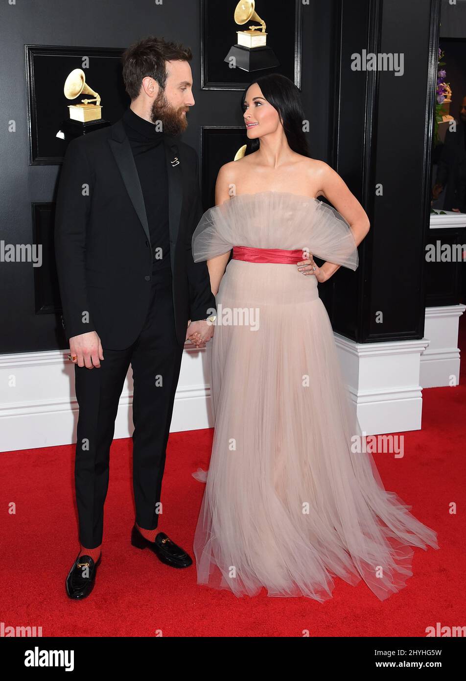 Kacey Musgrave and Ruston Kelly at the 61st Annual Grammy Awards held ...