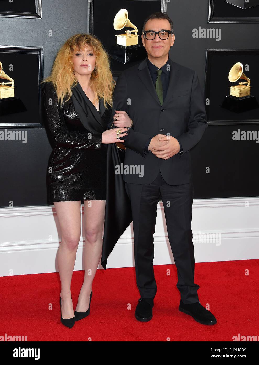 Natasha Lyonne and Fred Armisen at the 61st Annual Grammy Awards held ...