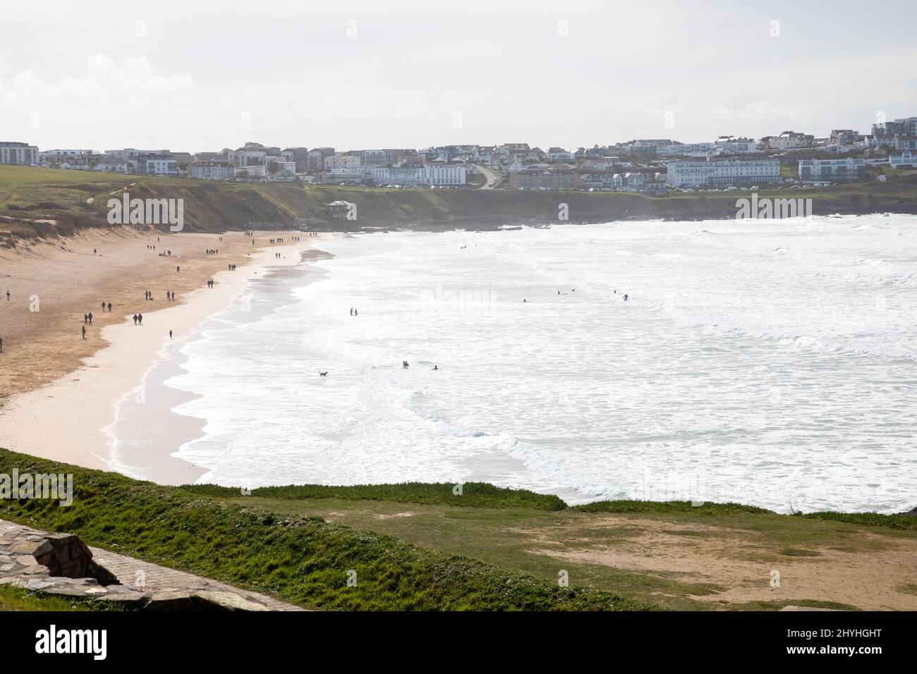 A view of Fistral Beach in Newquay, Cornwall,uk Stock Photo - Alamy