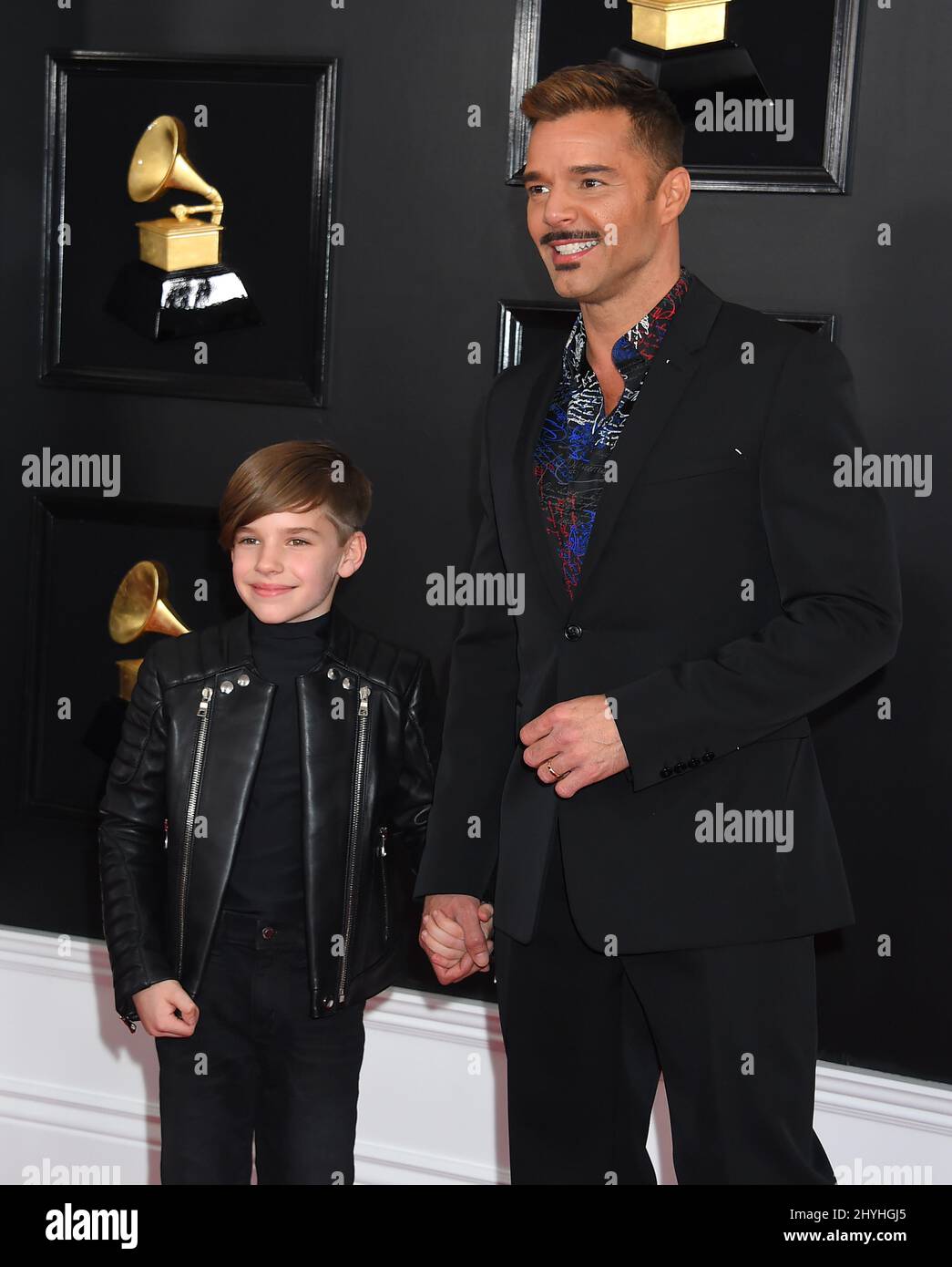 Ricky Martin and Matteo Martin at the 61st Annual Grammy Awards held at ...