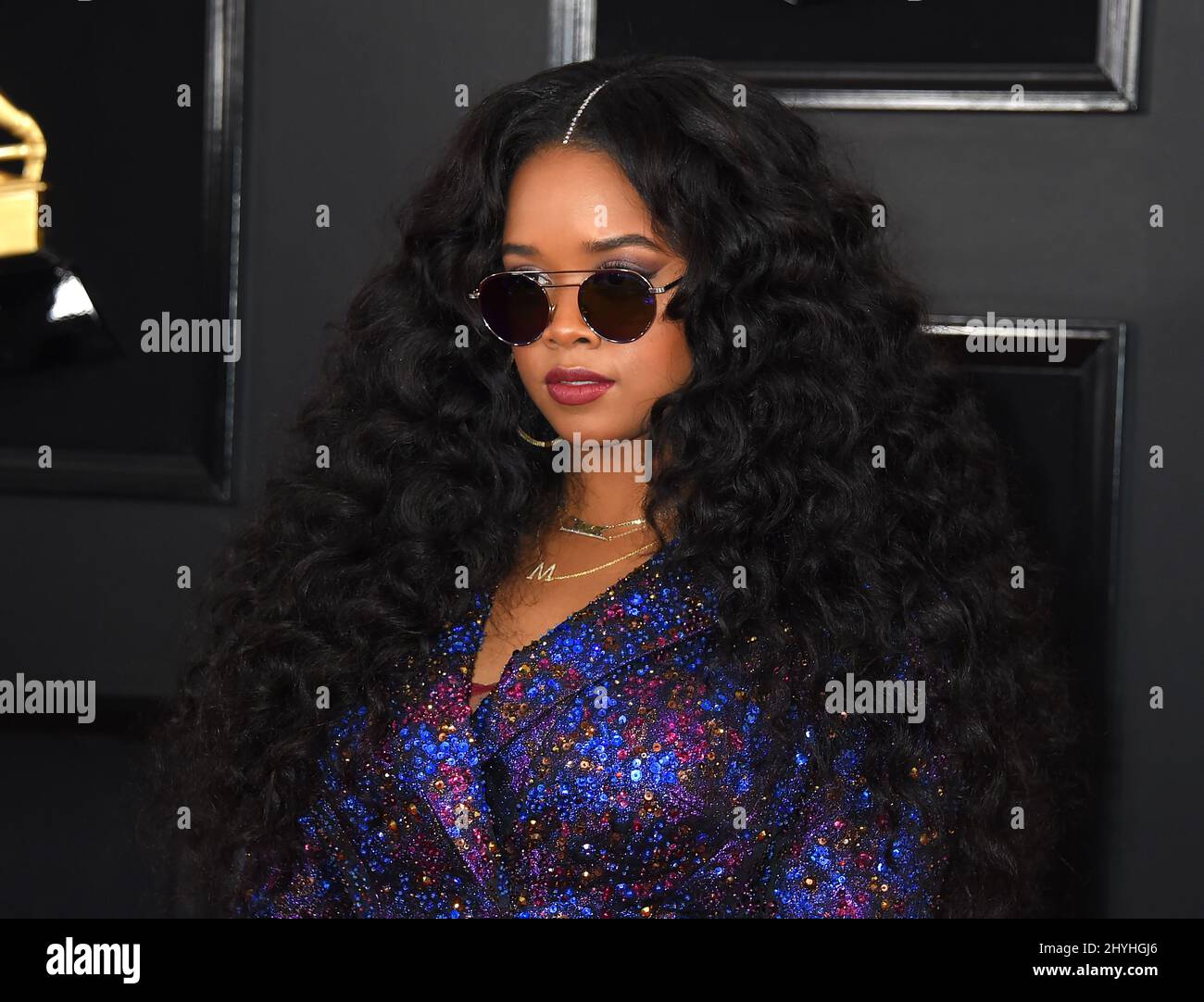 H.E.R. at the 61st Annual Grammy Awards held at Staples Center on ...