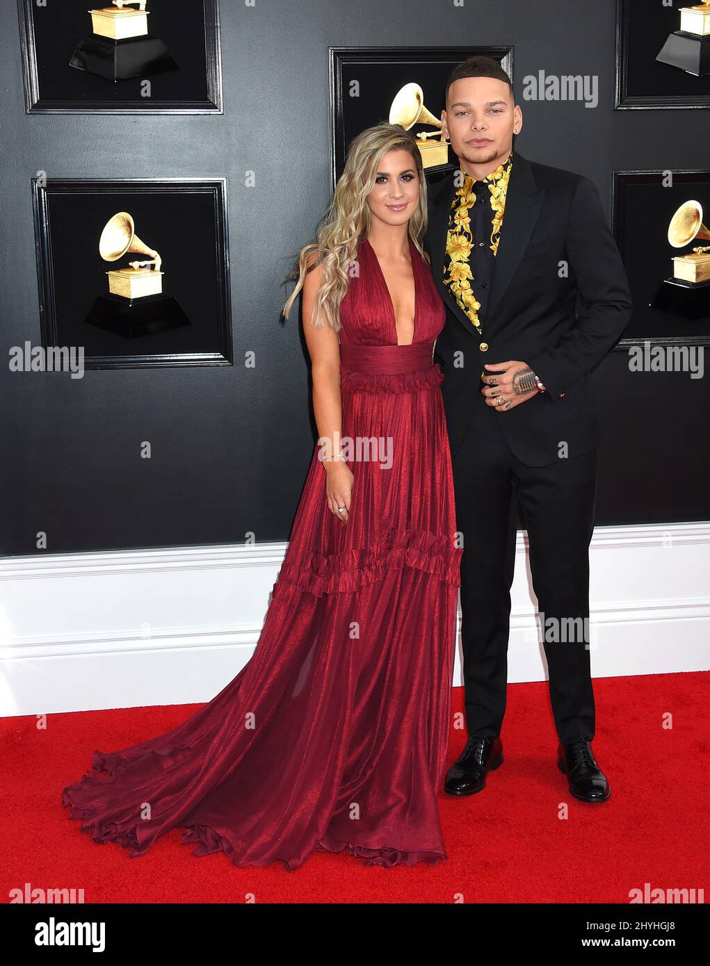 Kane Brown and Katelyn Jae at the 61st Annual Grammy Awards held at ...