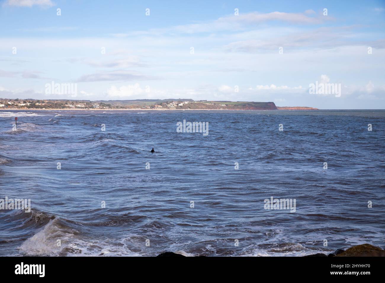 A view over the sea in Dawlish Warren, Devon, Uk Stock Photo - Alamy