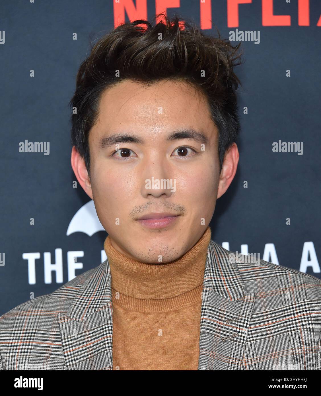 Justin Min arriving to the Netflix's 'The Umbrella Academy' Season 1 ...
