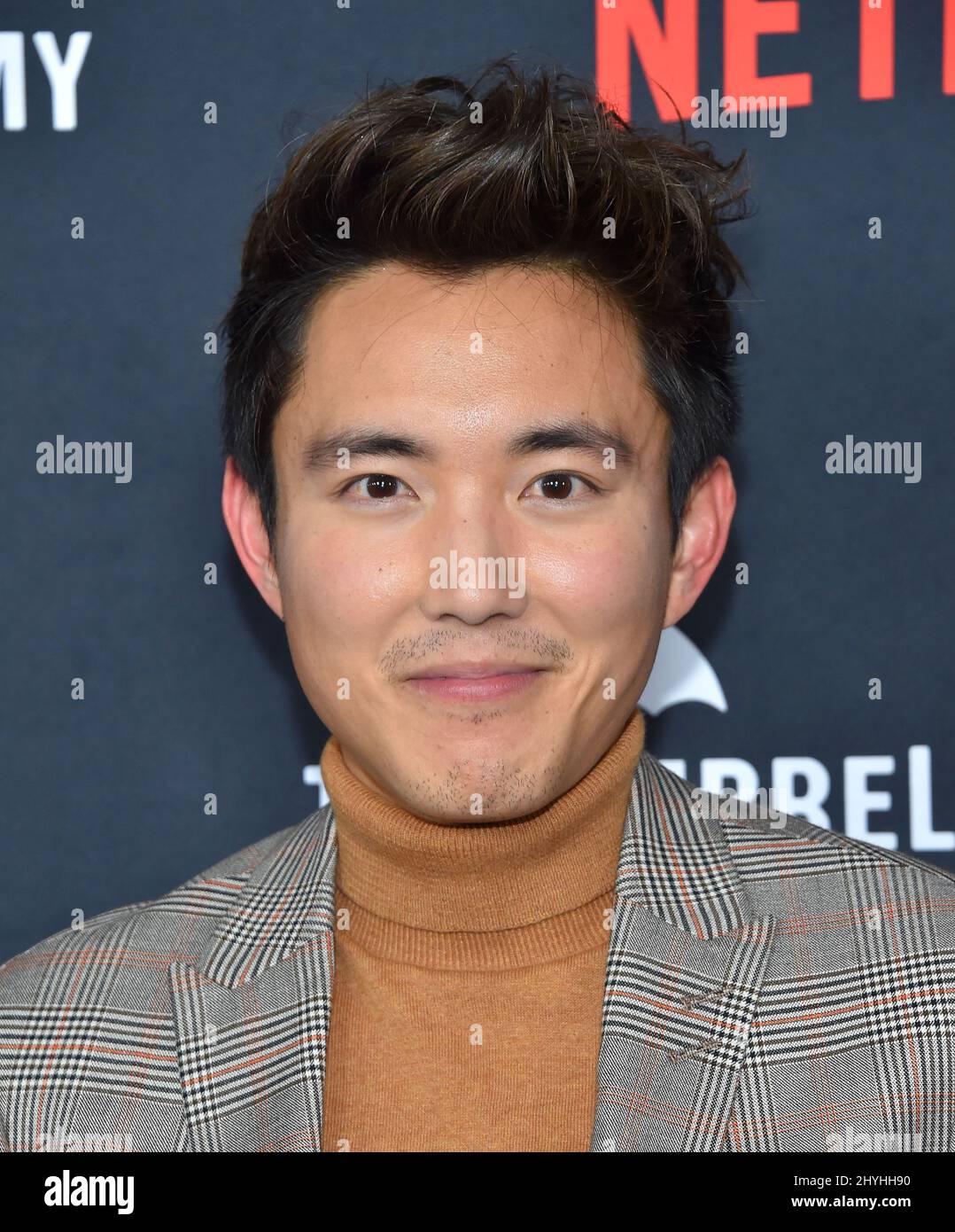 Justin Min arriving to the Netflix's 'The Umbrella Academy' Season 1 ...