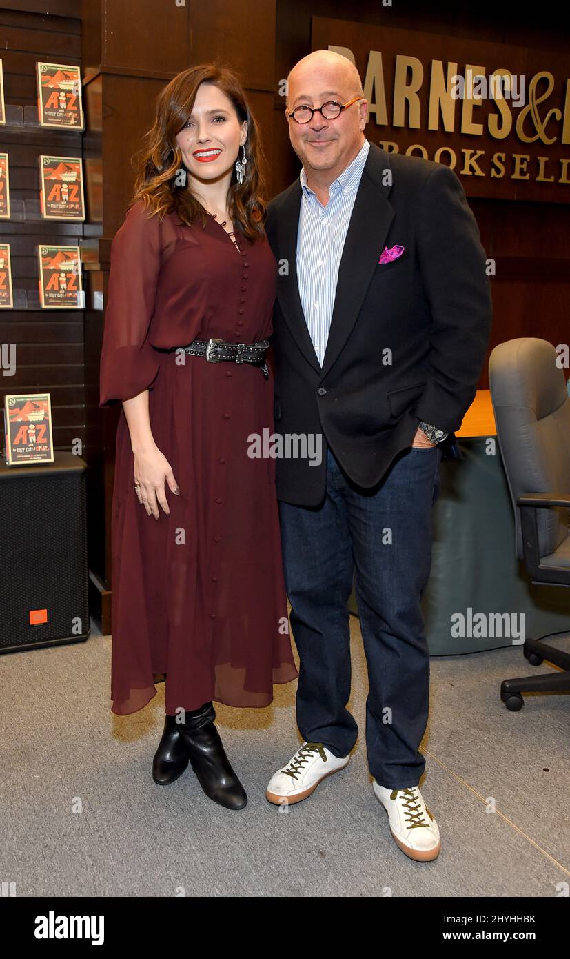 Sophia Bush and Andrew Zimmern celebrate the release of his book 'AZ and the Lost City of Ophir ...
