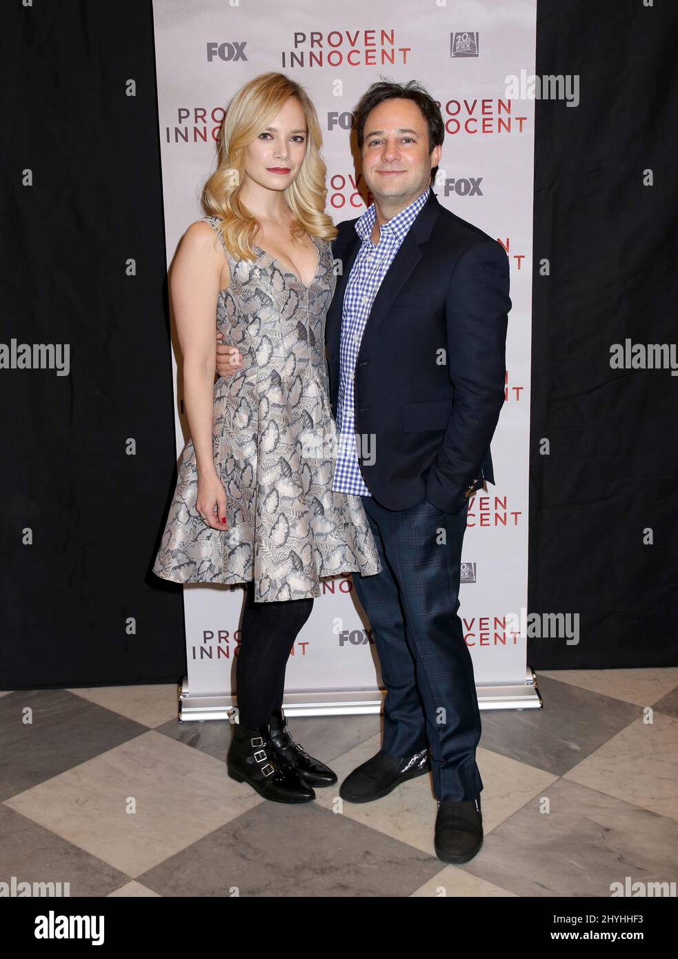 Caitlin Mehner & Danny Strong attending the 'Proven Innocent' Red ...