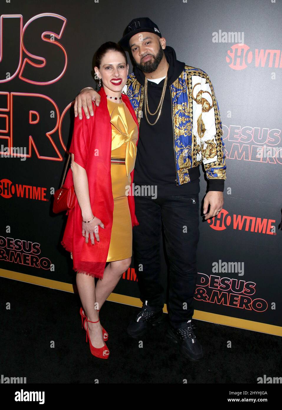 The Kid Mero & wife Heather Martinez attending the 'Desus & Mero' Red Carpet Premiere held at ...