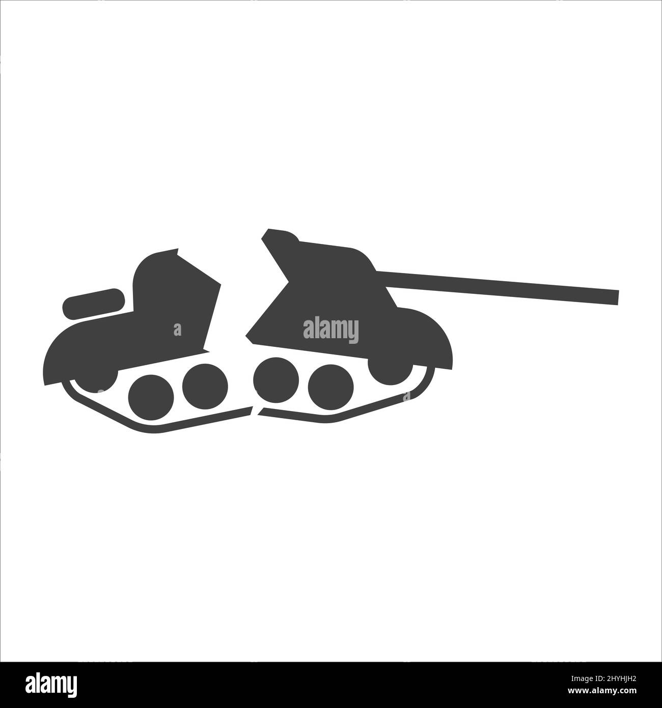 Abandoned tank Stock Vector Images - Alamy