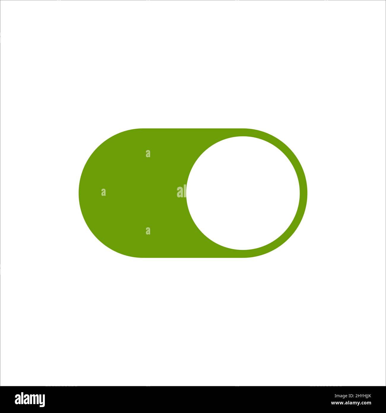 Toggle switch vector icon, On and Off position simple icons, modern ...