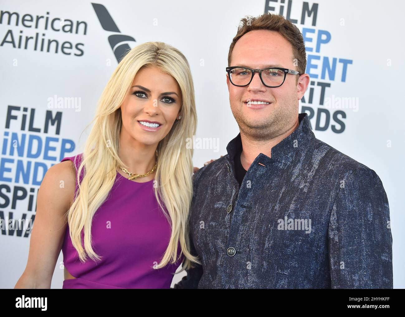 Sam Slater and Jessica Slater at the 2019 Film Independent Spirit ...