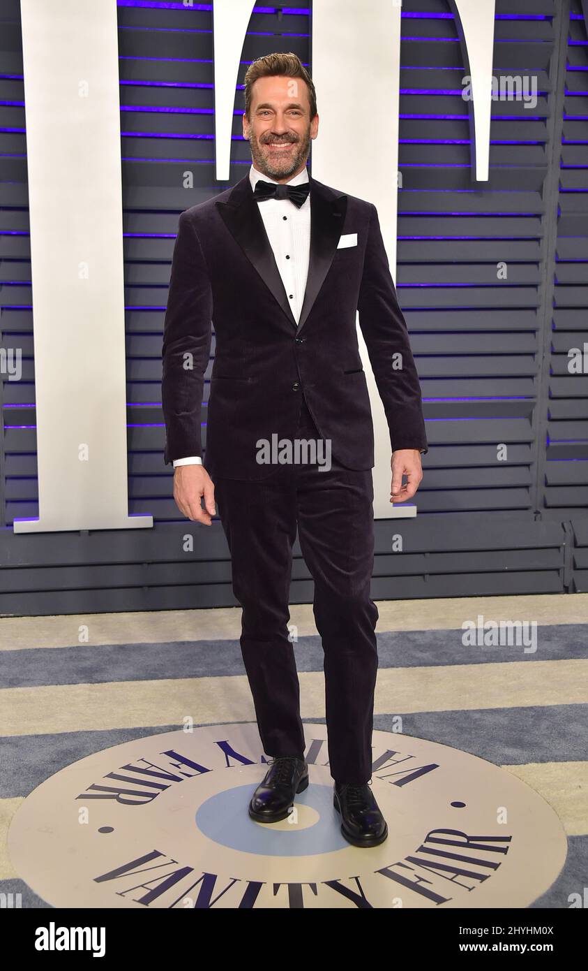 Jon Hamm attending the 2019 Vanity Fair Oscar Party held at the Wallis ...