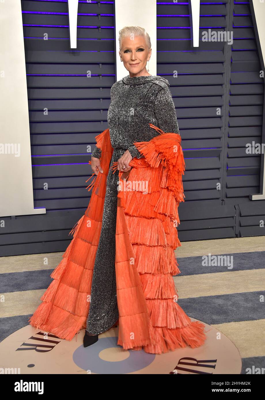 Maye Musk attending the 2019 Vanity Fair Oscar Party held at the Wallis ...