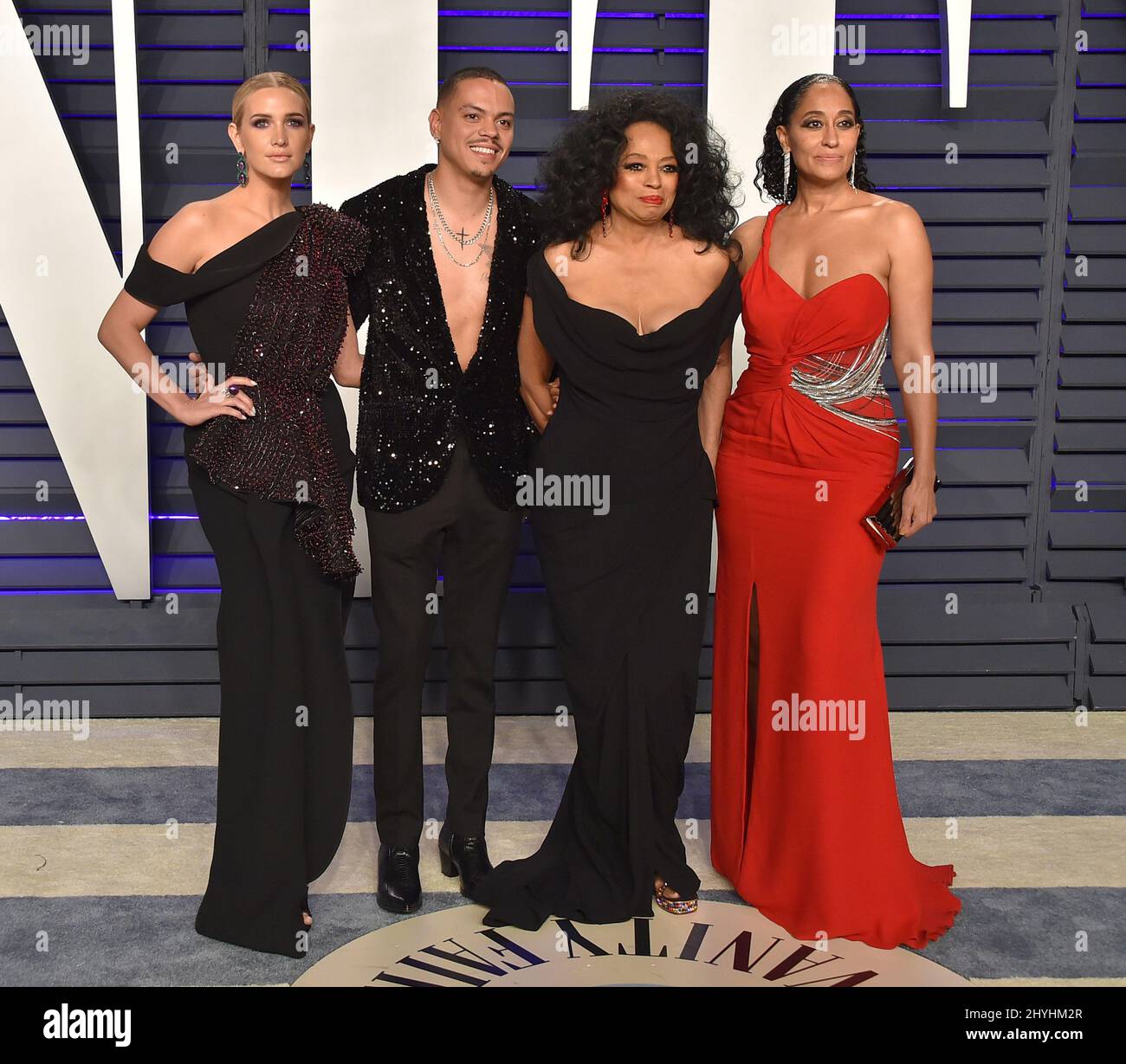 Ashlee Simpson, Evan Ross, Diana Ross and Tracee Ellis Ross attending ...