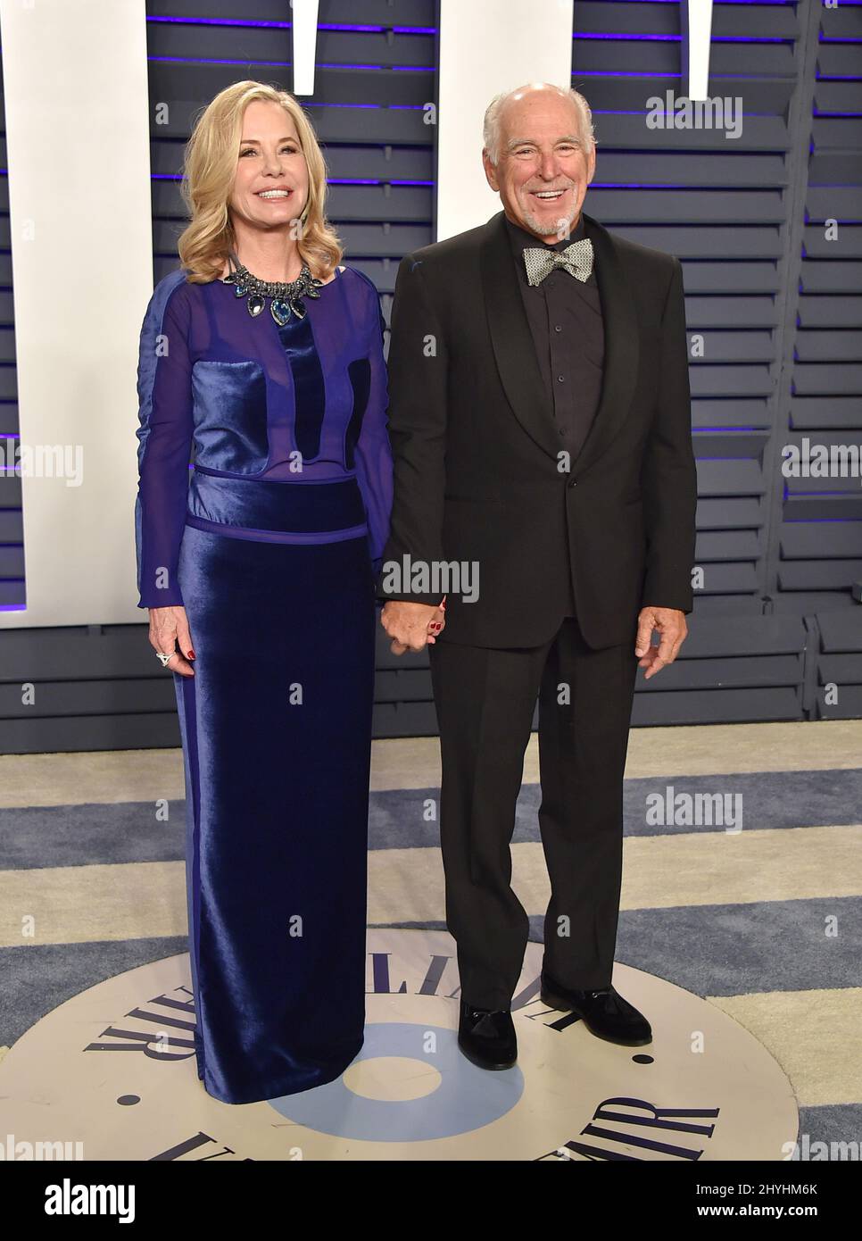 Jimmy Buffett and Jane Slagsvol attending the 2019 Vanity Fair Oscar ...