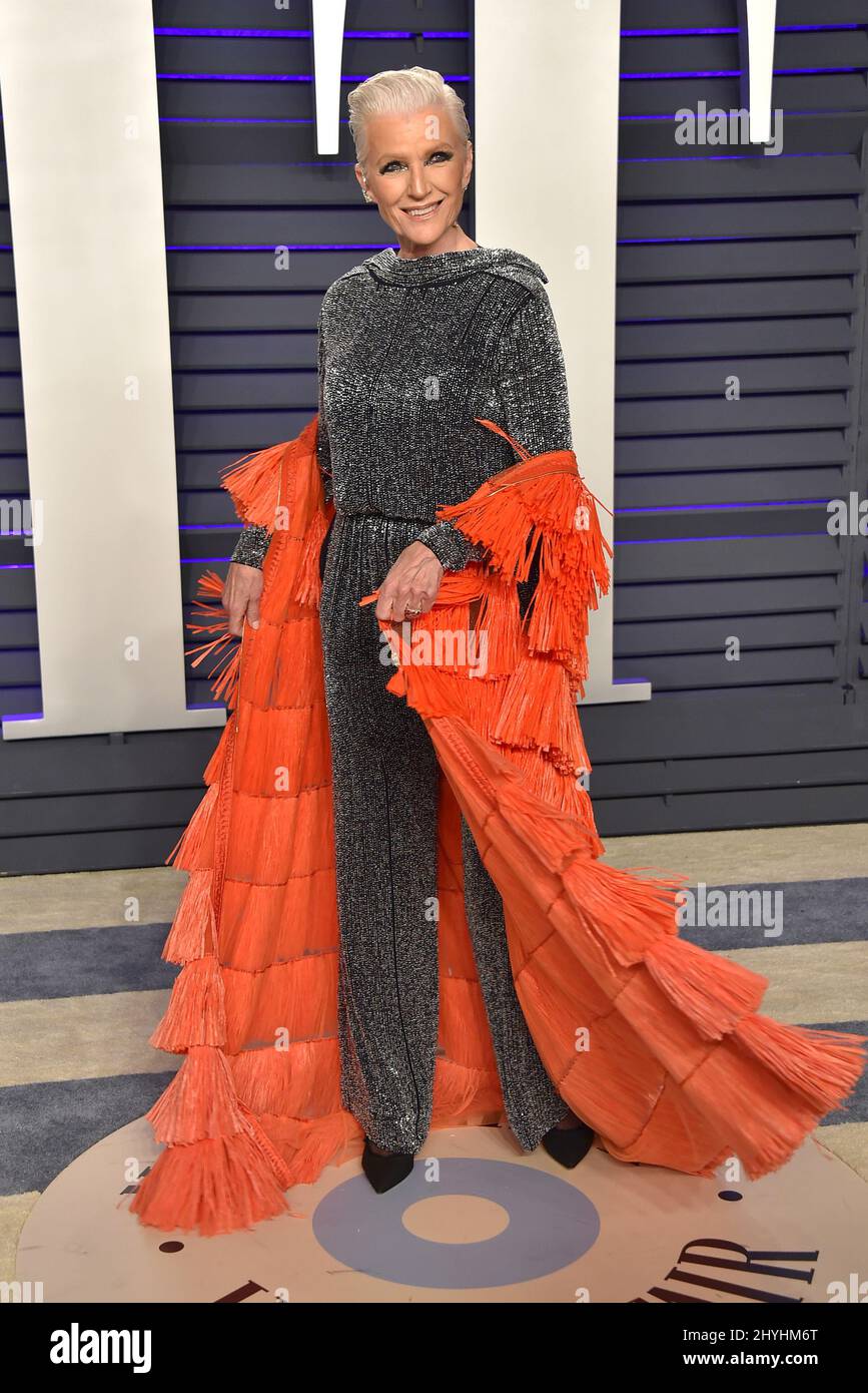 Maye Musk attending the 2019 Vanity Fair Oscar Party held at the Wallis ...
