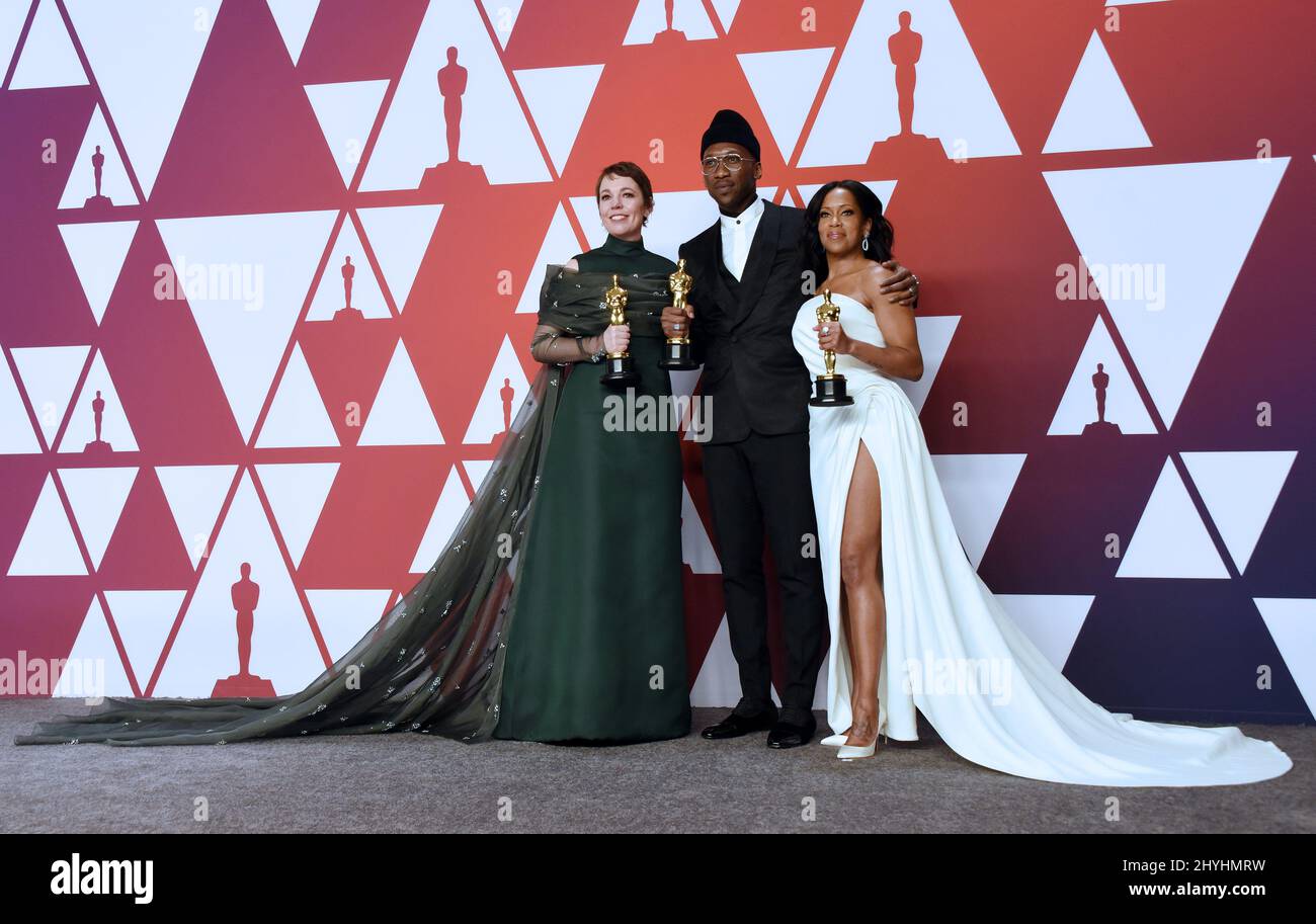 Olivia Colman, Mahershala Ali and Regina King at the '91st Annual ...