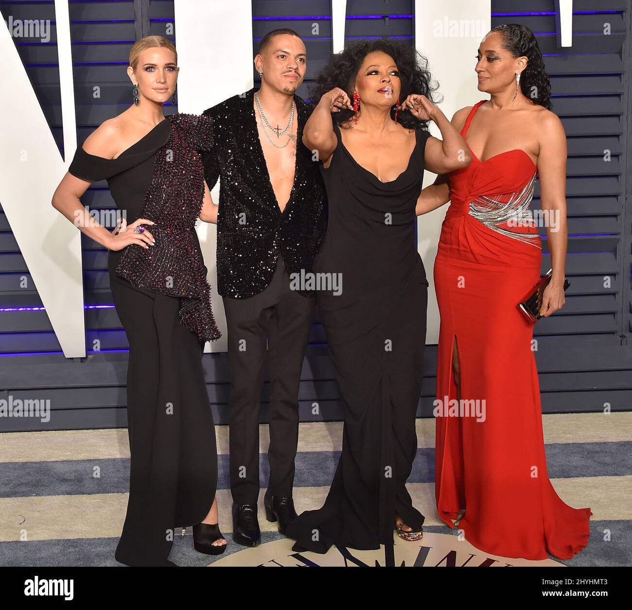 Ashlee Simpson, Evan Ross, Diana Ross and Tracee Ellis Ross attending ...