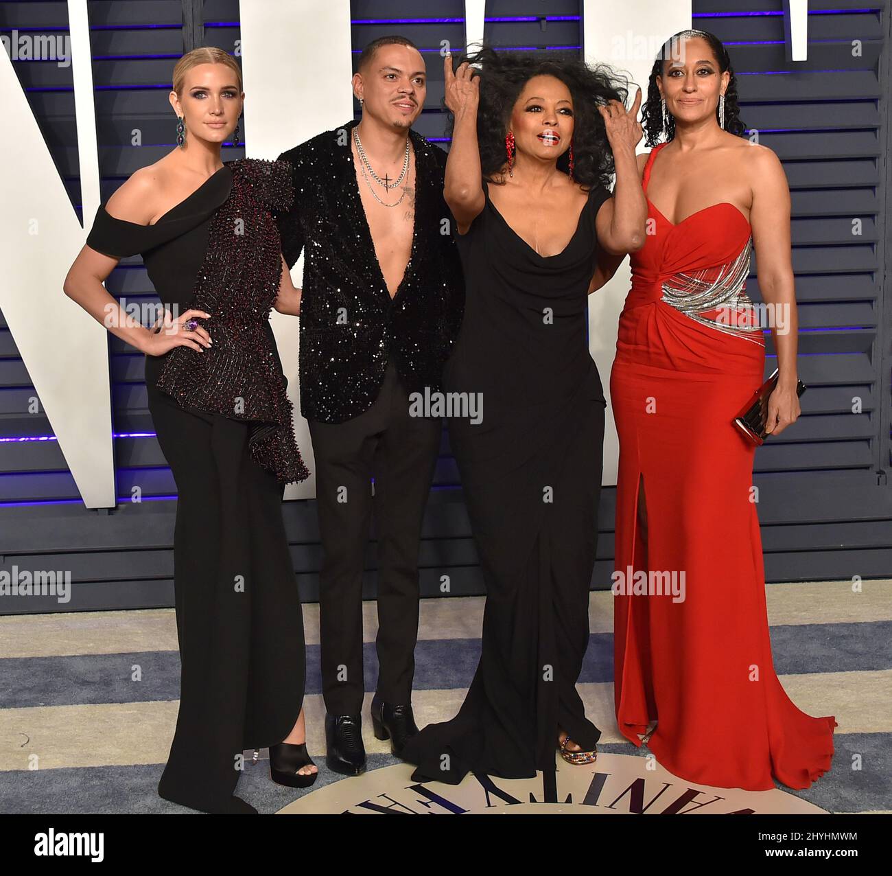 Ashlee Simpson, Evan Ross, Diana Ross and Tracee Ellis Ross attending ...