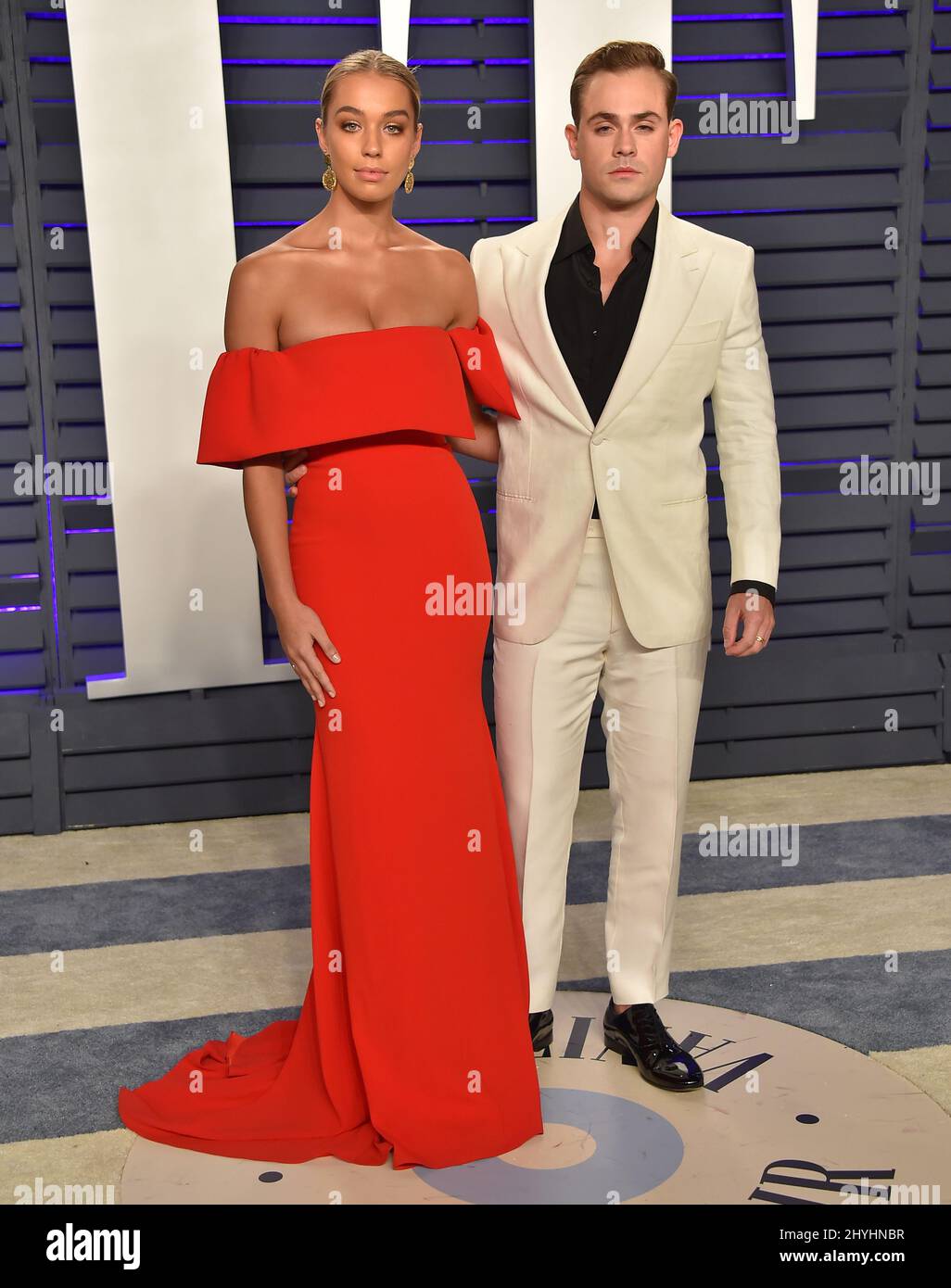 Liv Pollock and Dacre Montgomery at the 2019 Vanity Fair Oscar Party ...
