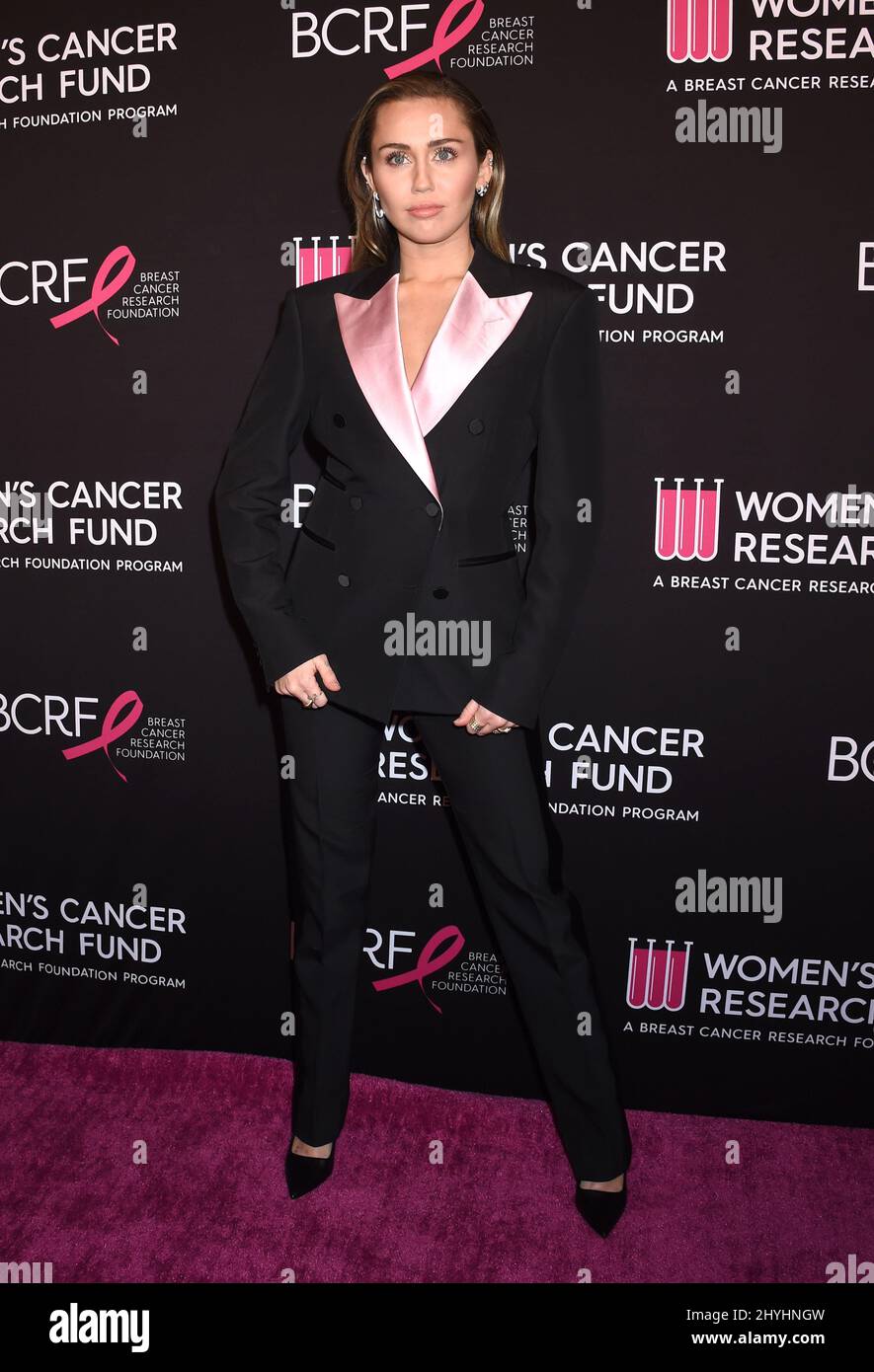 Miley Cyrus arrives at The Women's Cancer Research Fund's An ...