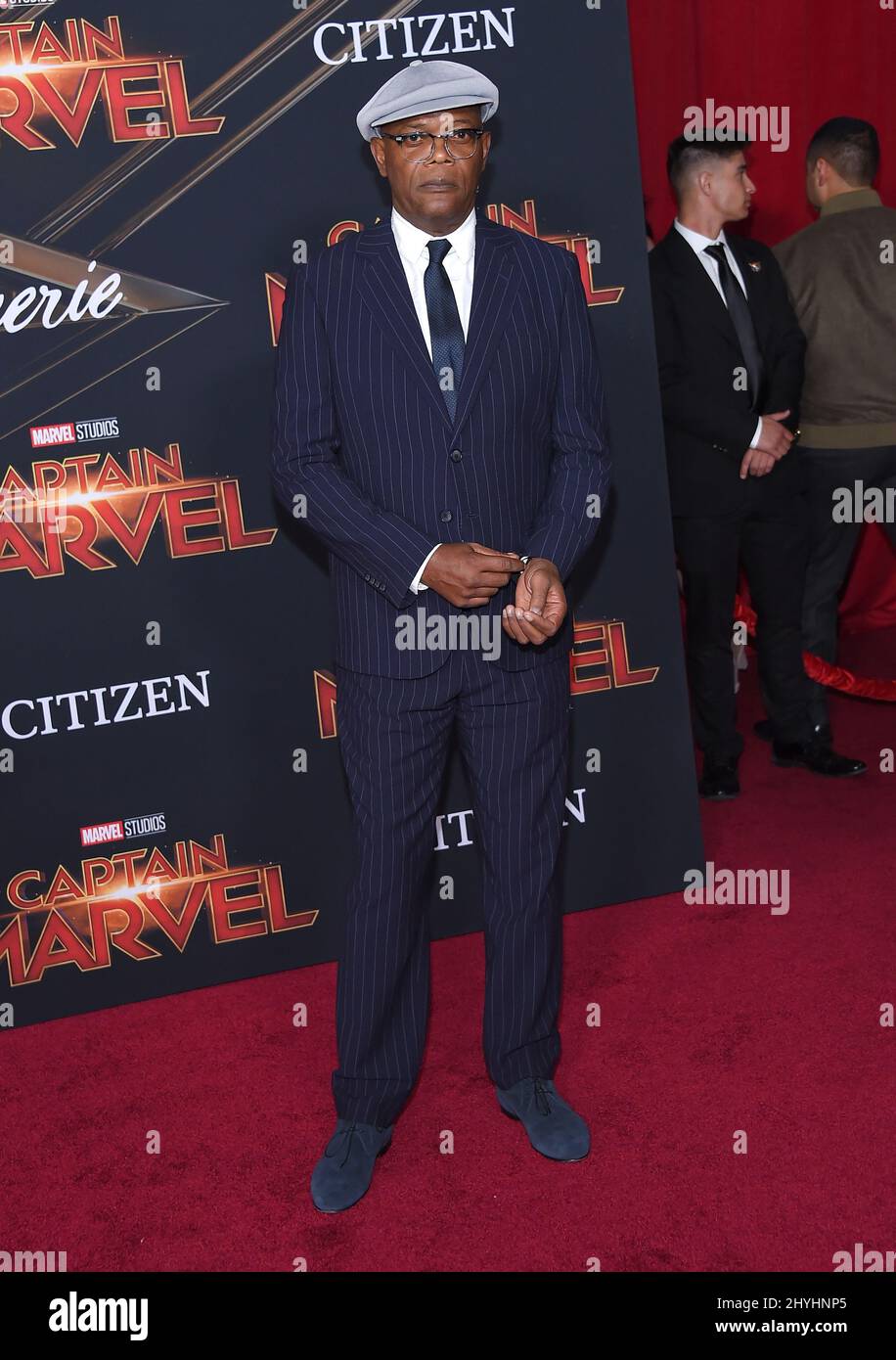 Samuel L. Jackson at the world premiere of "Captain Marvel" held at the ...