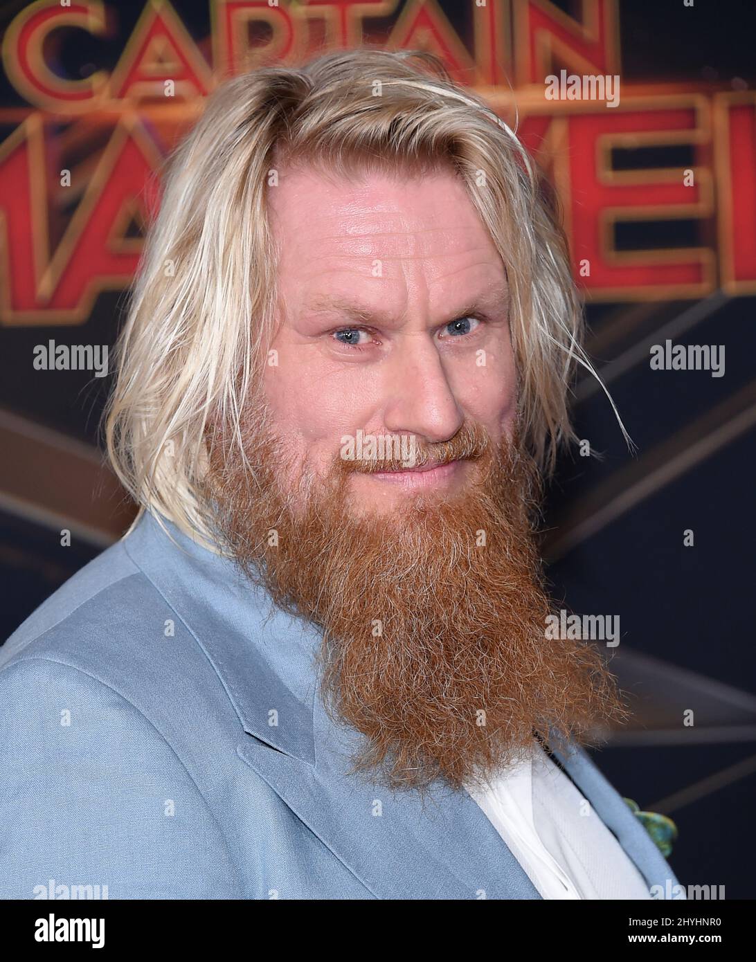 Rune Temte at the world premiere of "Captain Marvel" held at the El ...