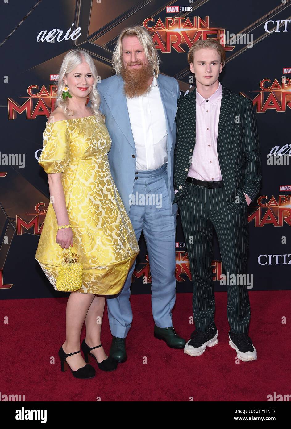 Rune Temte at the world premiere of "Captain Marvel" held at the El ...