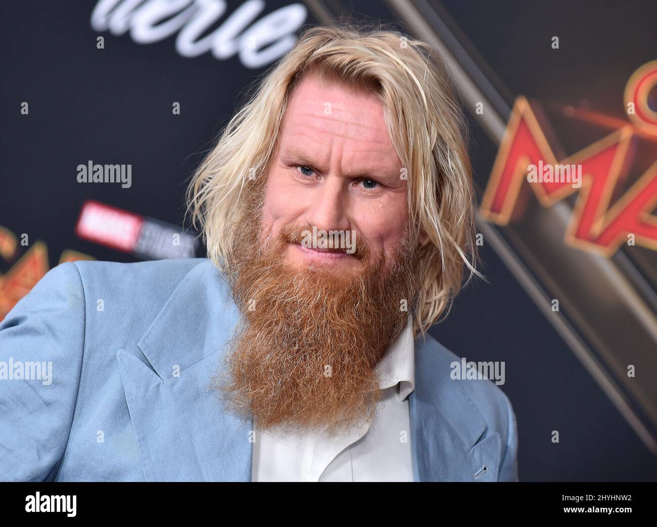 Rune Temte at the world premiere of "Captain Marvel" held at the El ...