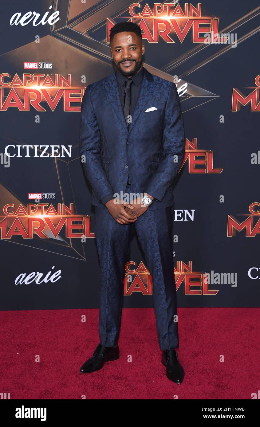Duane Henry at the world premiere of "Captain Marvel" held at the El ...