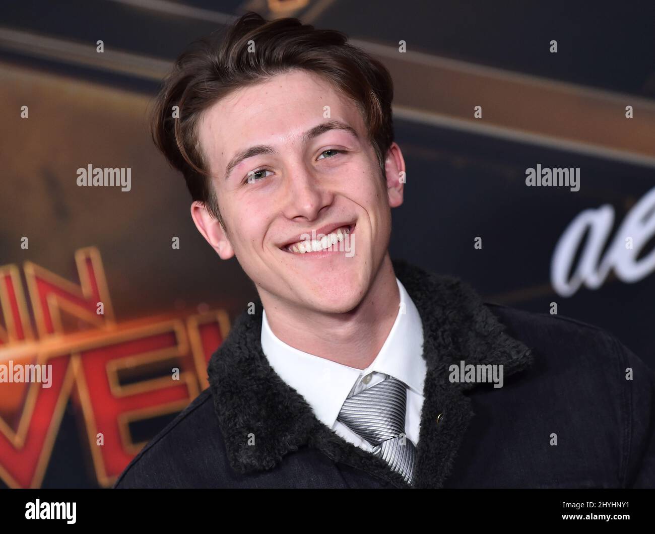 Luke Mullen at the world premiere of "Captain Marvel" held at the El ...