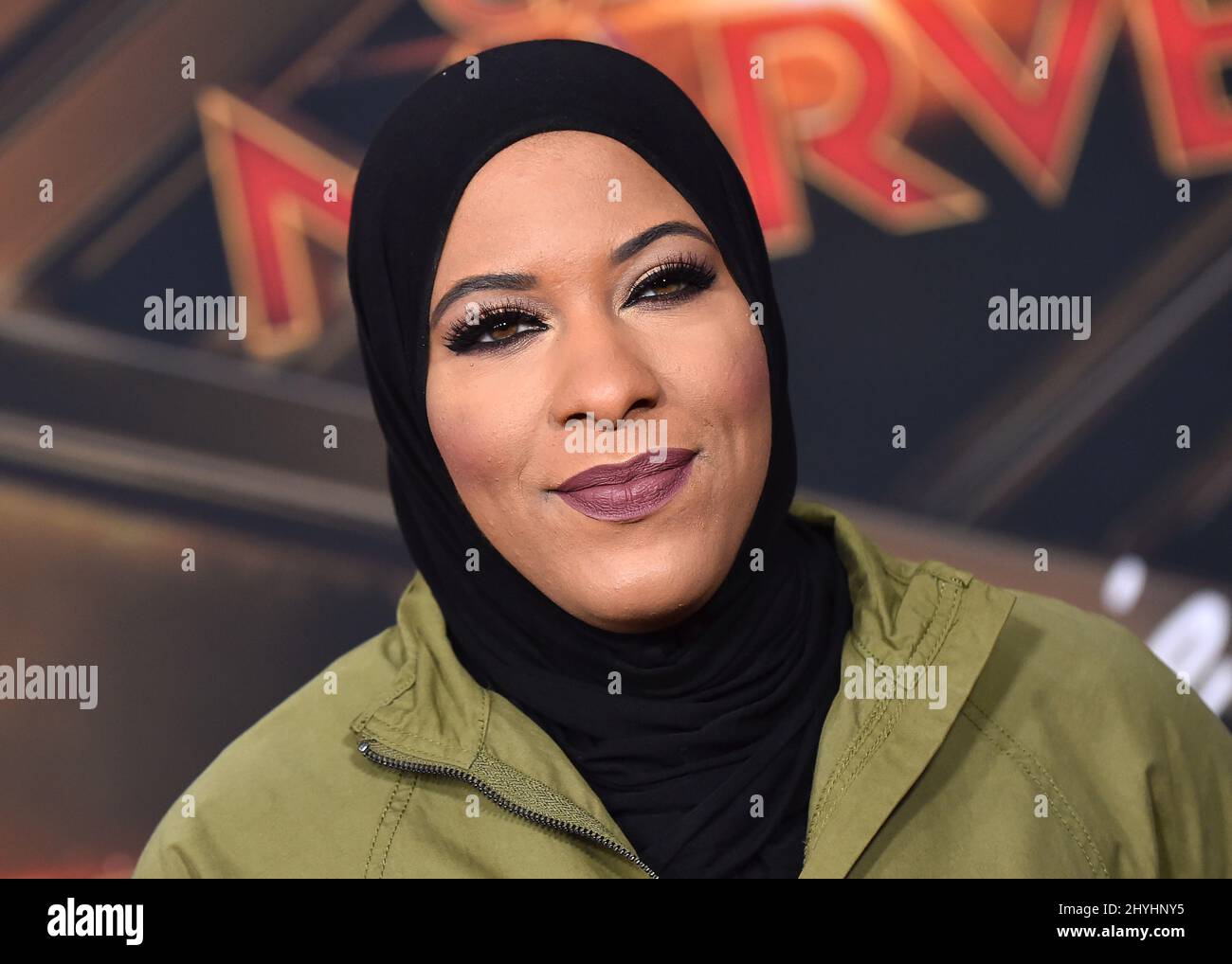 Ibtihaj Muhammad at the world premiere of "Captain Marvel" held at the ...