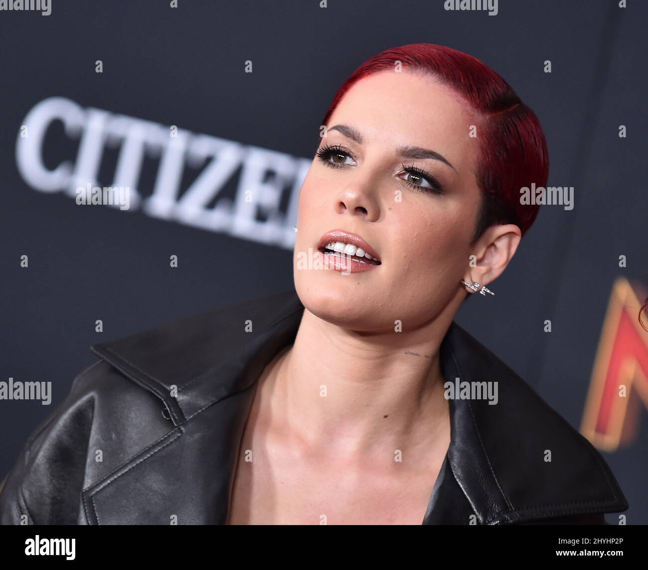 Halsey at the world premiere of "Captain Marvel" held at the El Capitan ...