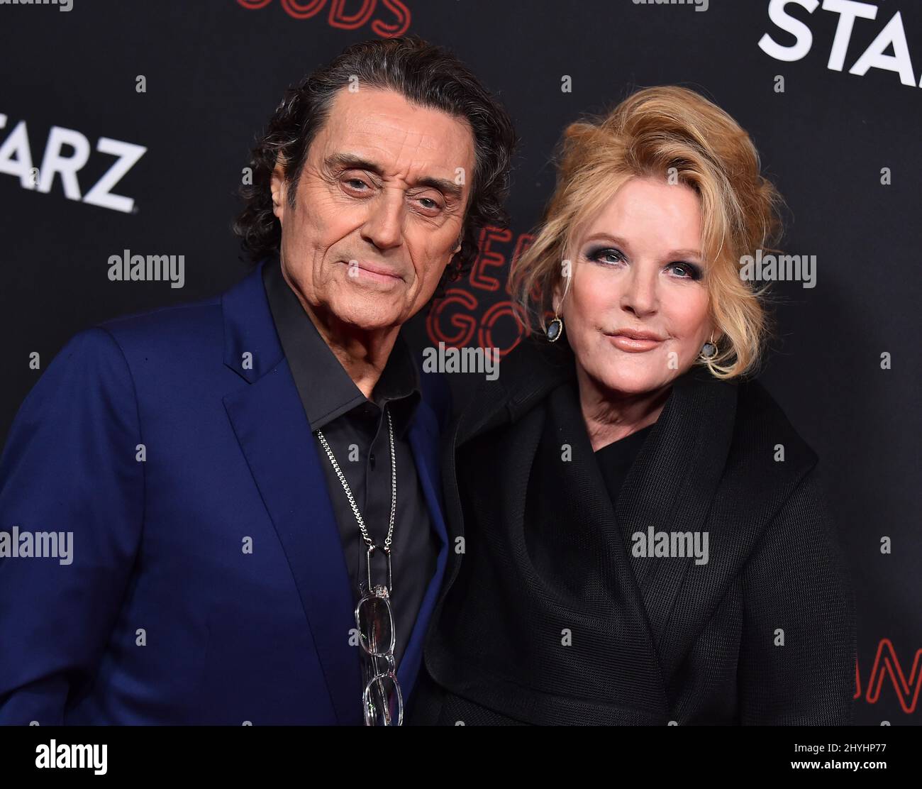 Ian McShane and Gwen Humble arriving to the STARZ 'American Gods ...