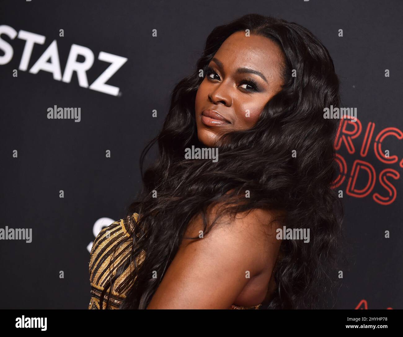 Yetide Badaki arriving to the STARZ 'American Gods' Season 2 Premiere ...