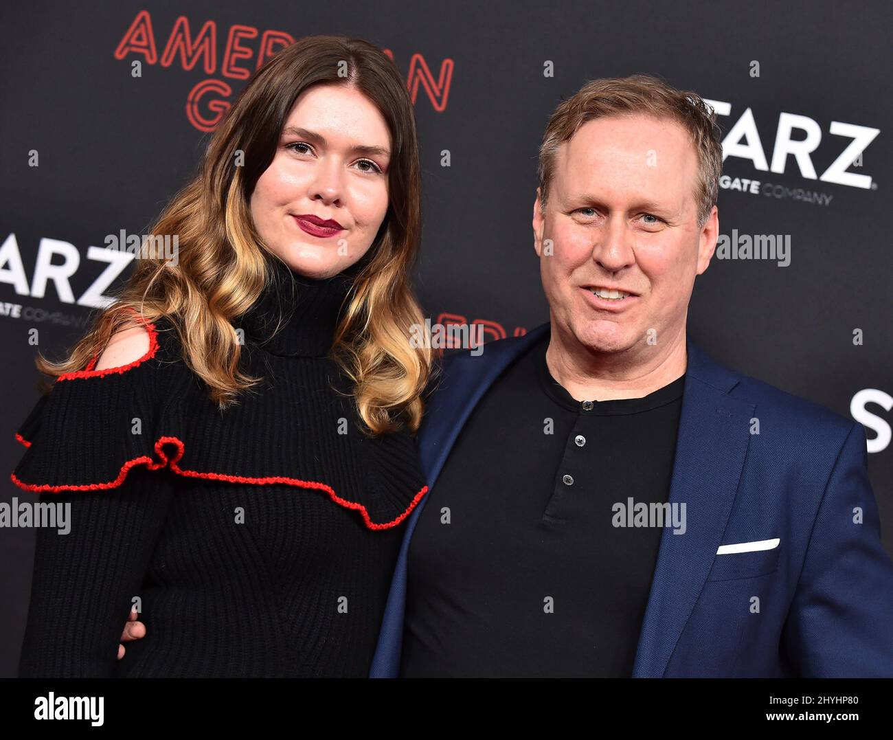 Roger Avary and Gala Avary arriving to the STARZ 'American Gods' Season ...