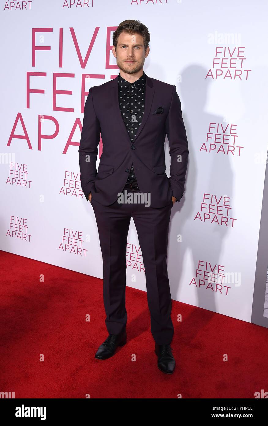 Travis Van Winkle attending the premiere of Five Feet Apart in Los ...