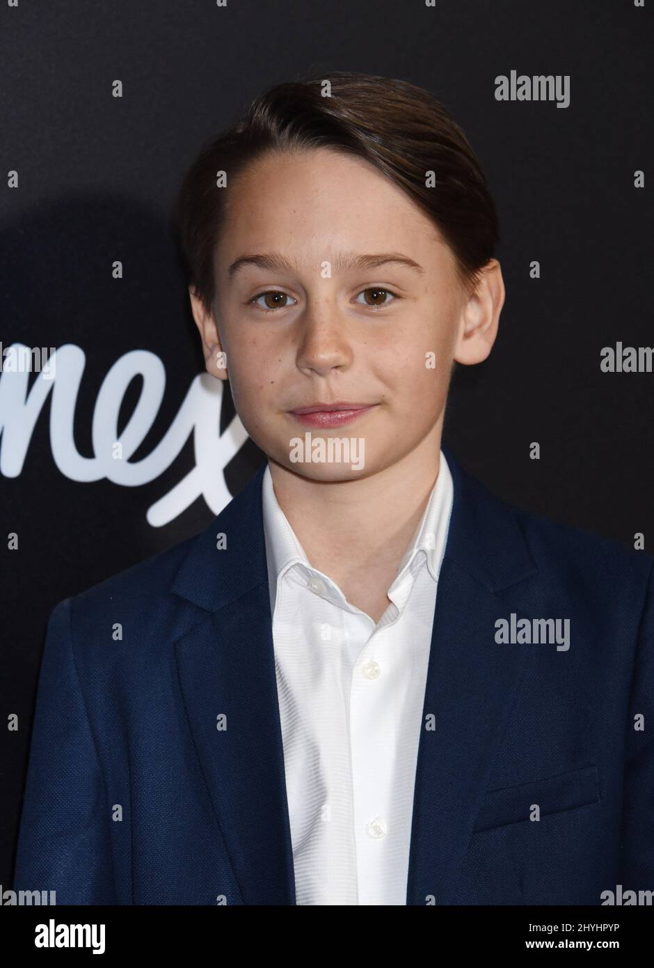 Finley Hobbins arriving for Disney's premiere of 'Dumbo' held at the El ...