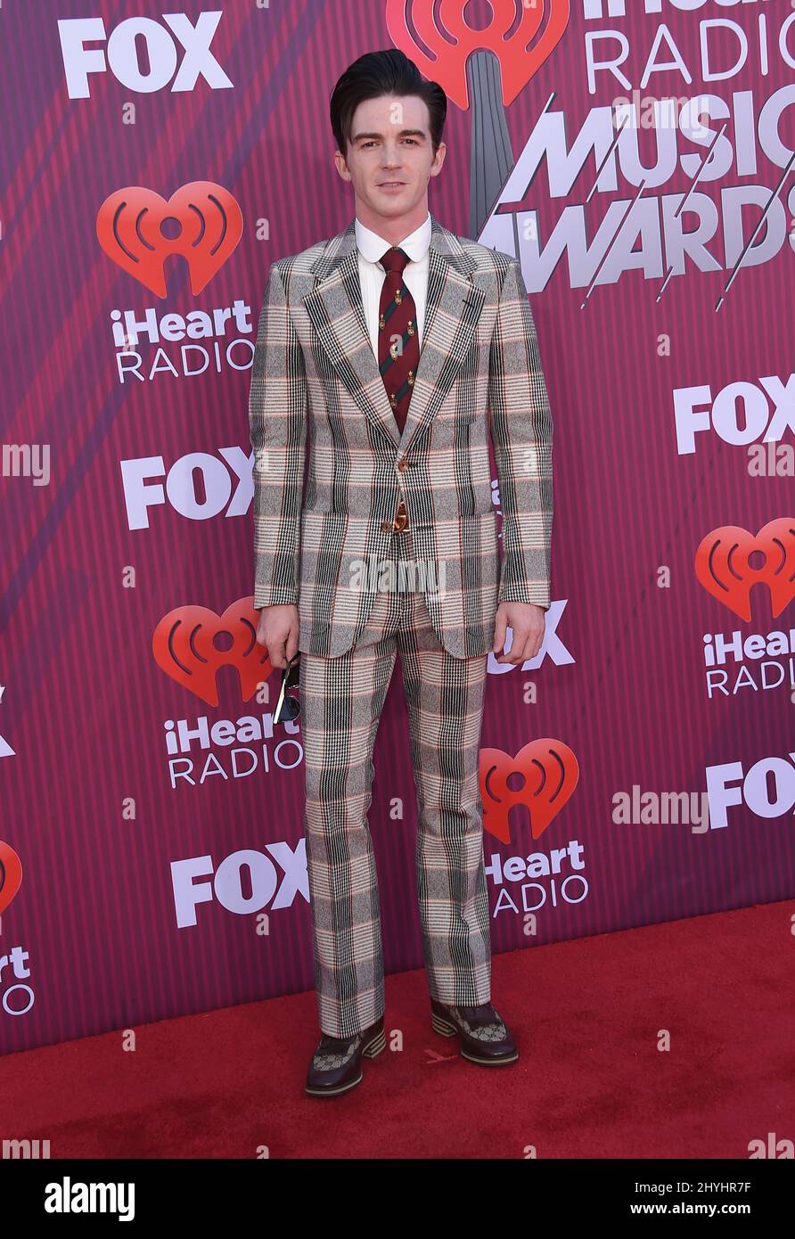 Drake Bell arriving to the iHeart Radio Music Awards at Microsoft ...