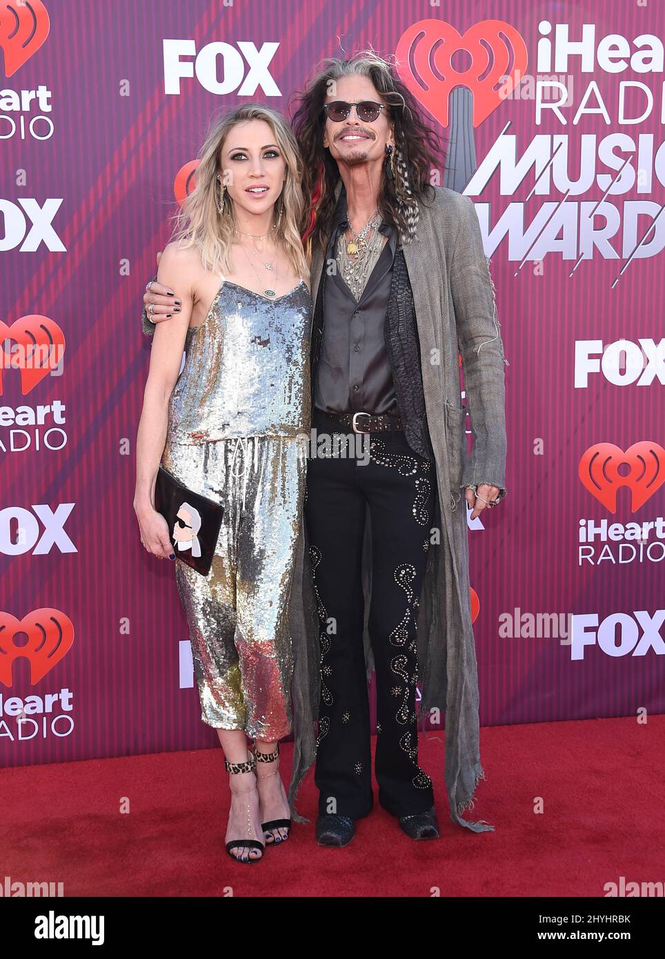 Steven Tyler and Aimee Preston at the 2019 iHeartRadio Music Awards ...
