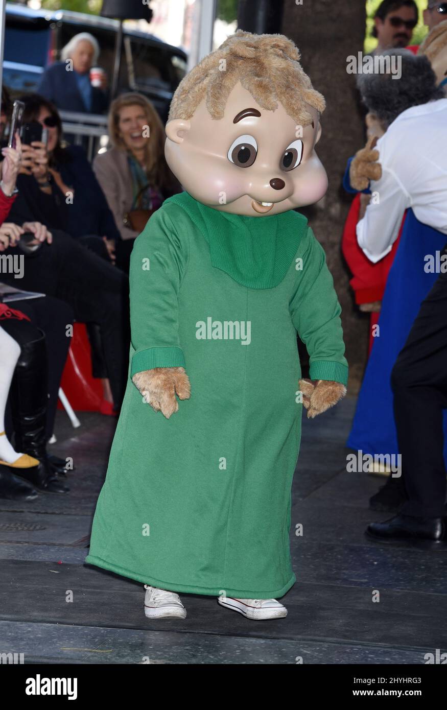 Theodore, of The Chipmunks at the Alvin and The Chipmunks Star Ceremony ...