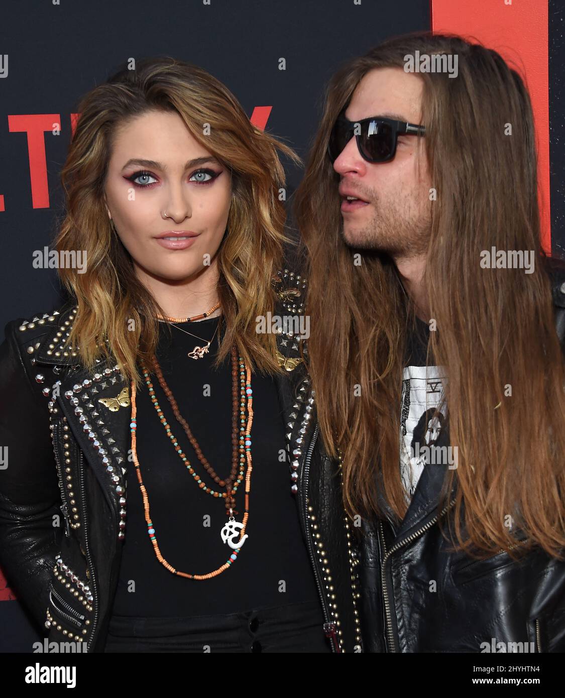 Paris Jackson and Gabriel Glenn at Netflix's "The Dirt" world premiere ...