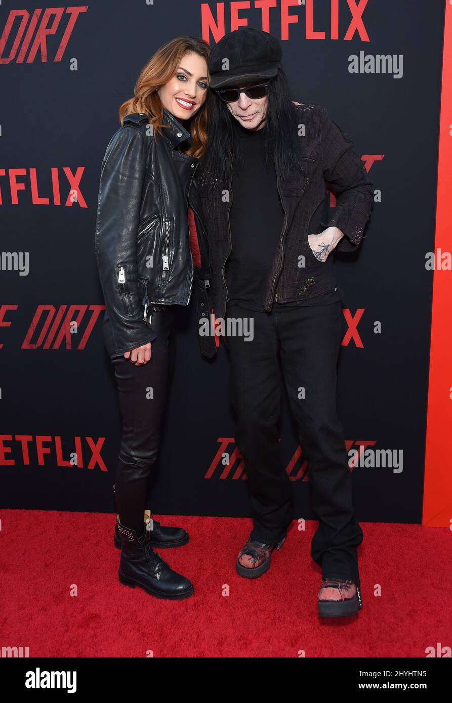 Mick Mars and Seraina Schonenberger at Netflix's "The Dirt" world ...